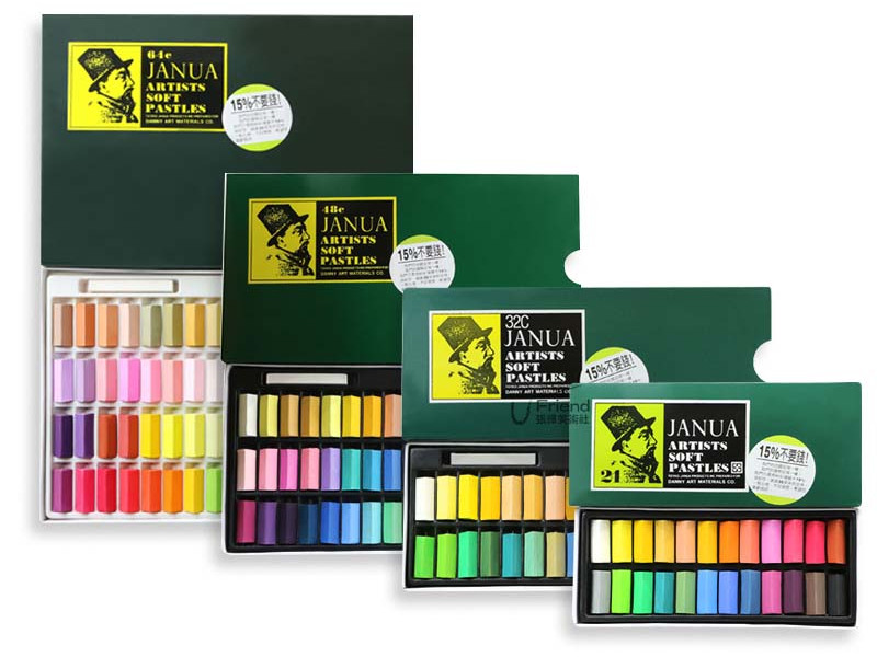 Janua老人牌短條粉彩盒裝24-64色