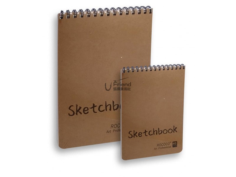 Rococo Sketchbook特級素描本16K32K雙線圈40張入
